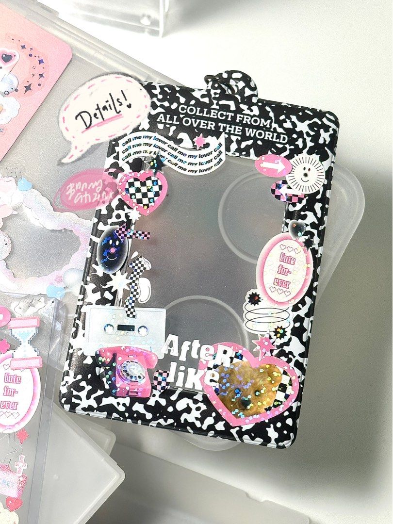 [CLEAR SALE] WTS toploader deco with korean sticker daiso korea ...