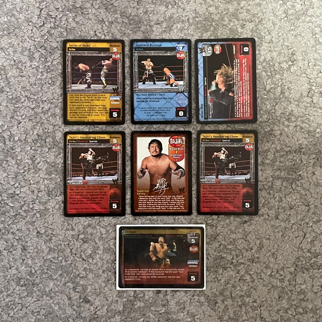 WWE Taijiri Set Collectible Cards, Hobbies & Toys, Toys & Games on ...