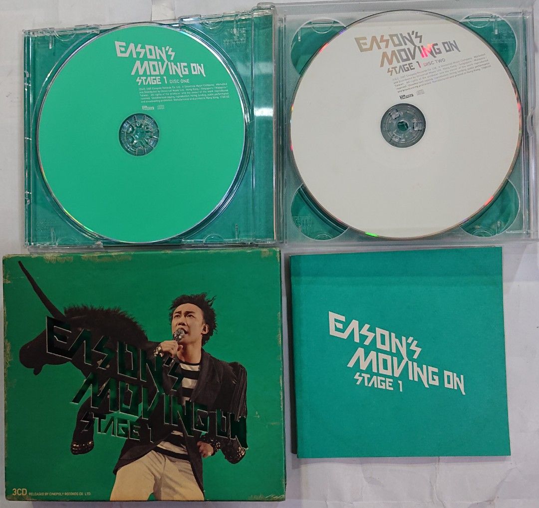3cd 陳奕迅 eason moving on stage 1, 興趣及遊戲, 音樂、樂器 & 配件, 音樂與媒體 - CD 及 DVD ...