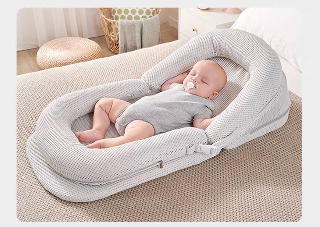3D Air mesh portable baby co-sleeper bassinet, Babies & Kids, Baby ...