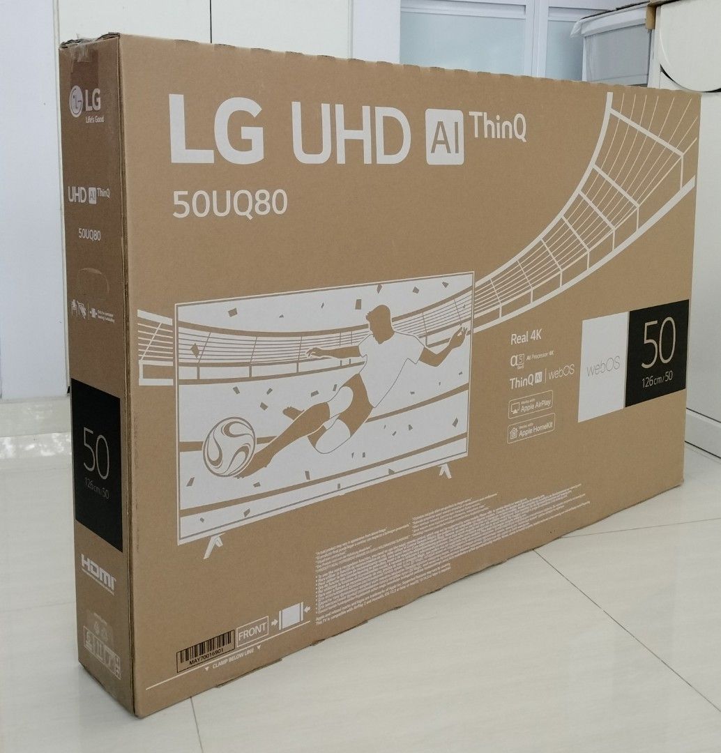 50 inch LG TV Empty Box With Styrofoam, TV & Home Appliances, TV ...