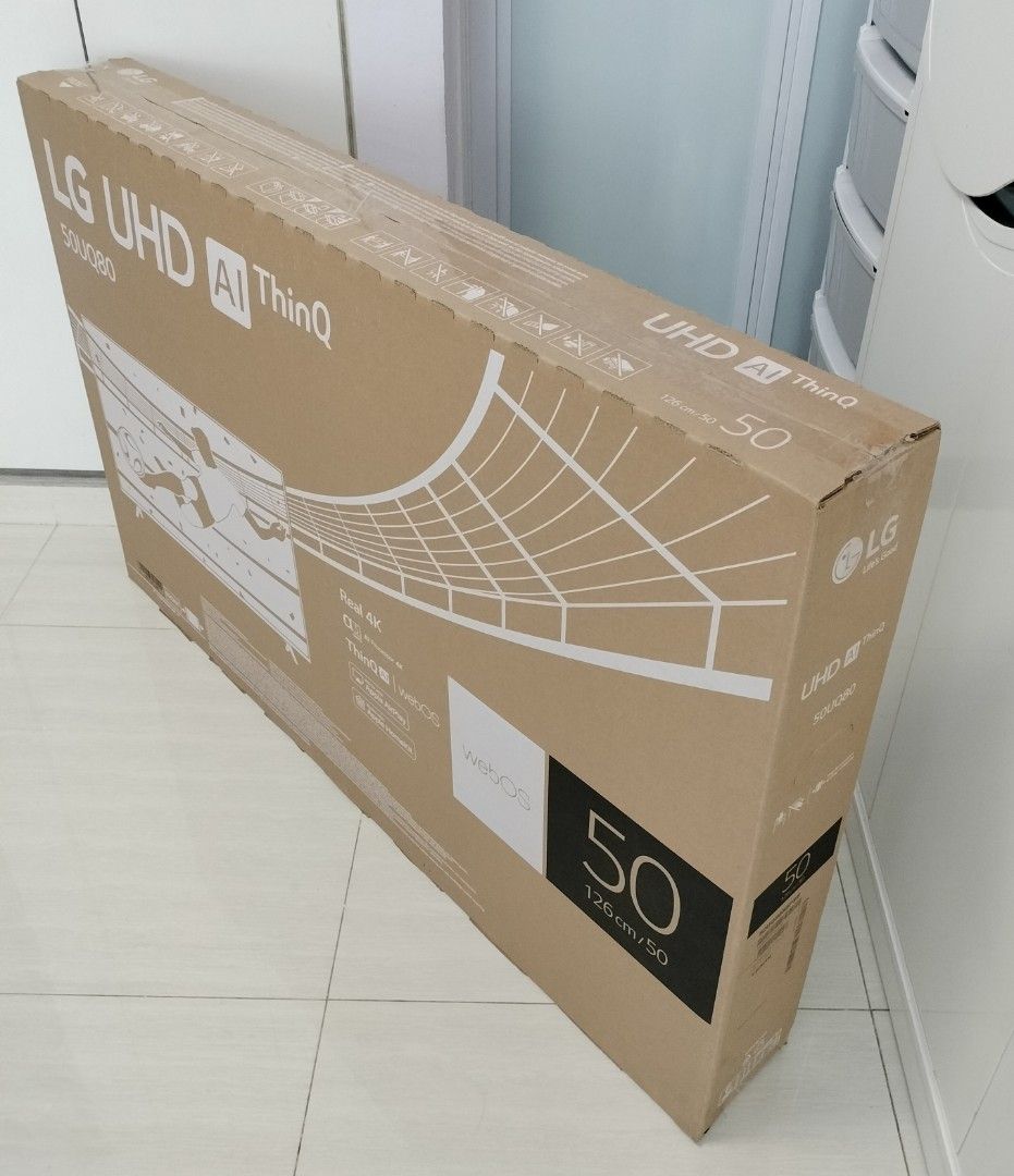 50 inch LG TV Empty Box With Styrofoam, TV & Home Appliances, TV ...