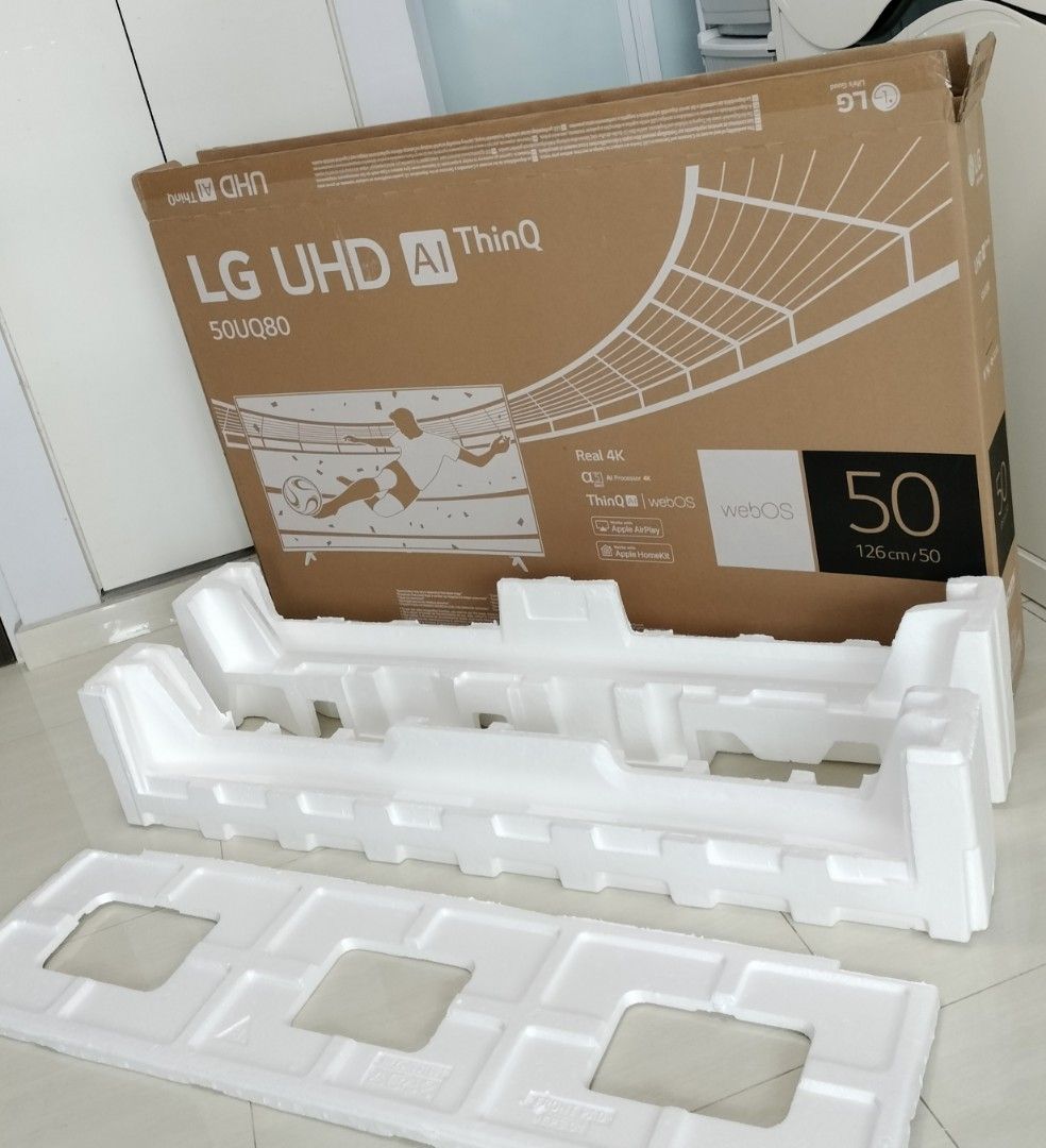 50 inch LG TV Empty Box With Styrofoam, TV & Home Appliances, TV ...
