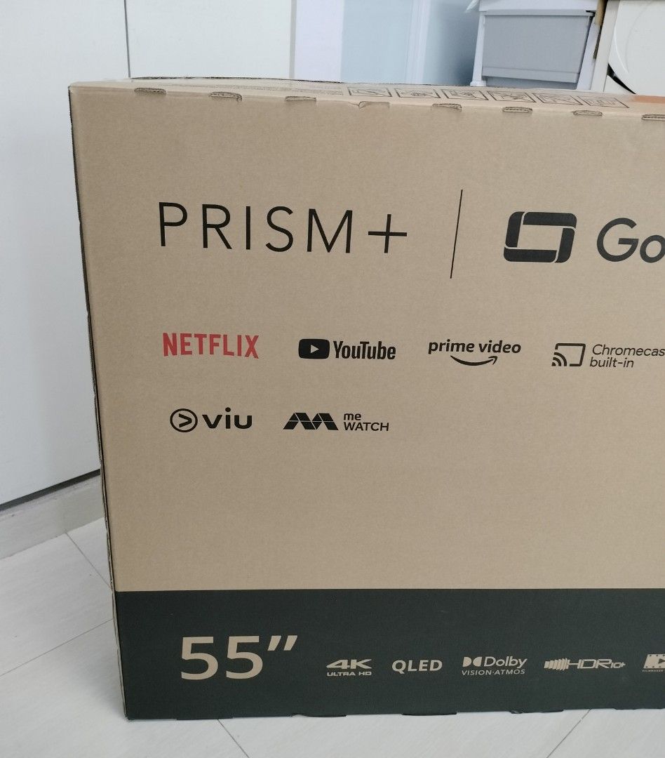 55 inch Prism TV Empty Box With Styrofoam, TV & Home Appliances, TV ...
