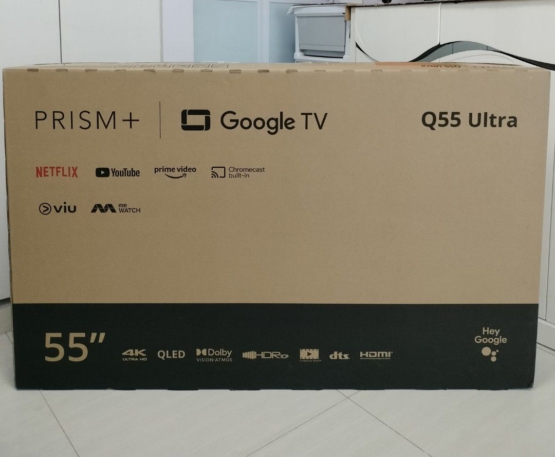 55 inch Prism TV Empty Box With Styrofoam, TV & Home Appliances, TV ...