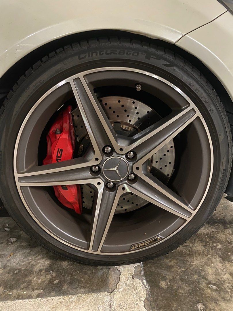 5x112 19 Inch Original AMG Staggered Rims, Car Accessories, Tyres ...