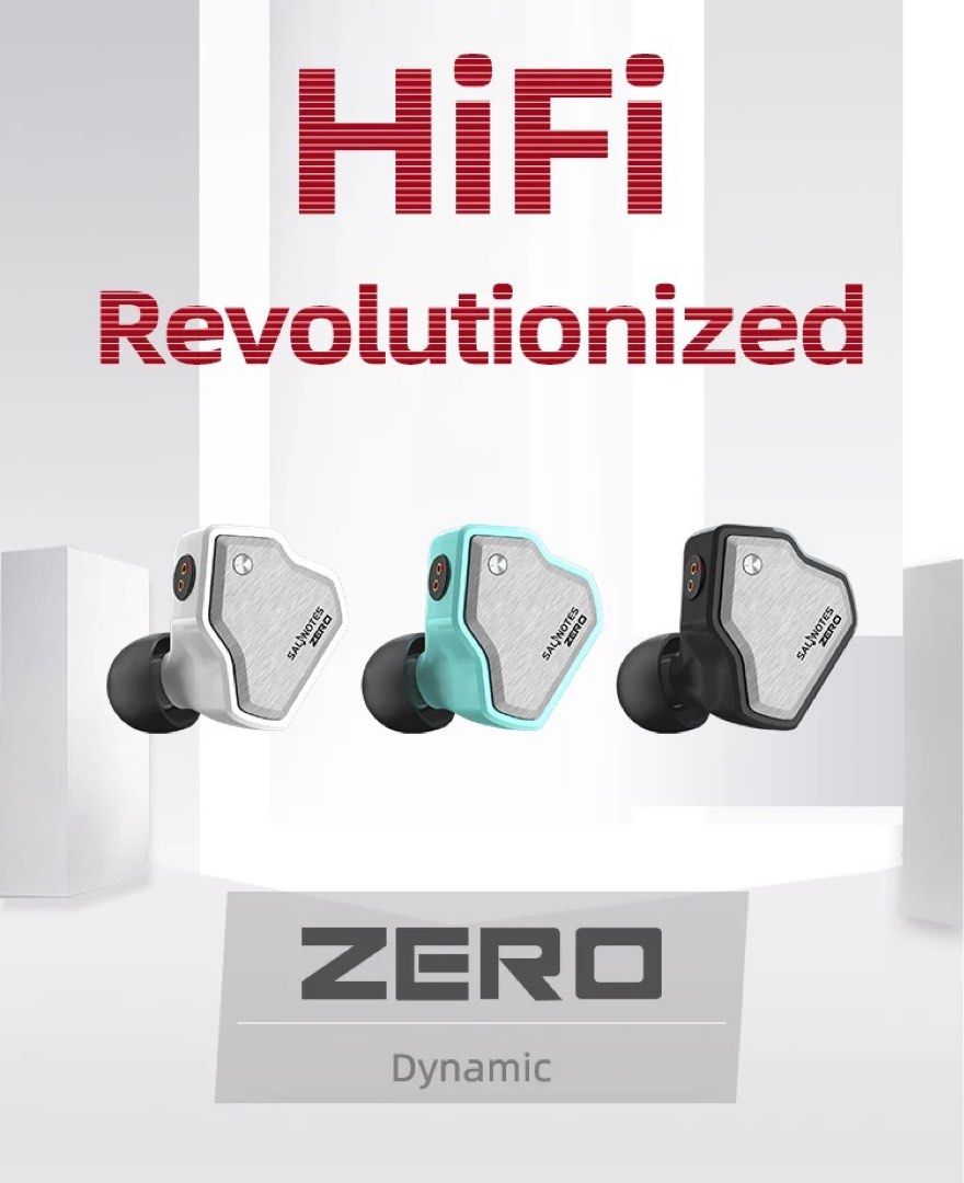 7Hz Salnotes Zero HiFi 10mm Dynamic Driver IEM - Black only now, Audio ...