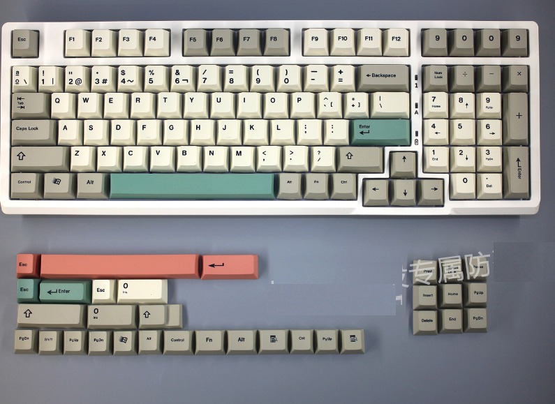 9009 keycap Retro cherry high 130 key PBT material sublimation classic ...