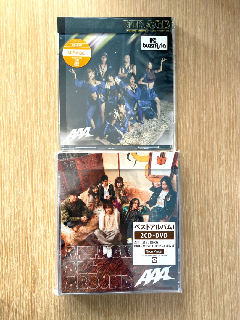 AAA ATTACK ALL AROUND best Album + MIRAGE (CD&DVD), 興趣及遊戲, 音樂樂器 & 配件, 音樂與媒體 - CD 及 DVD - Carousell