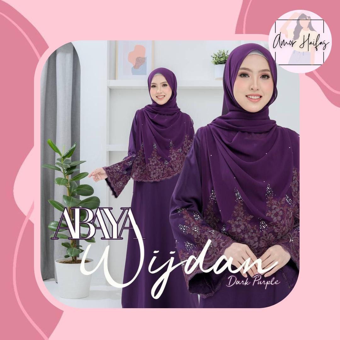 Abaya Wijdan ️, Women's Fashion, Muslimah Fashion, Kaftans & Jubahs on ...