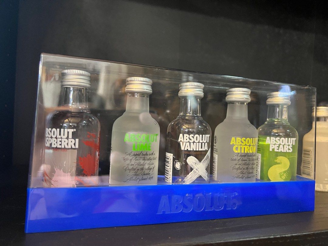 Absolut vodka miniatures 50ml, Food & Drinks, Alcoholic Beverages on ...