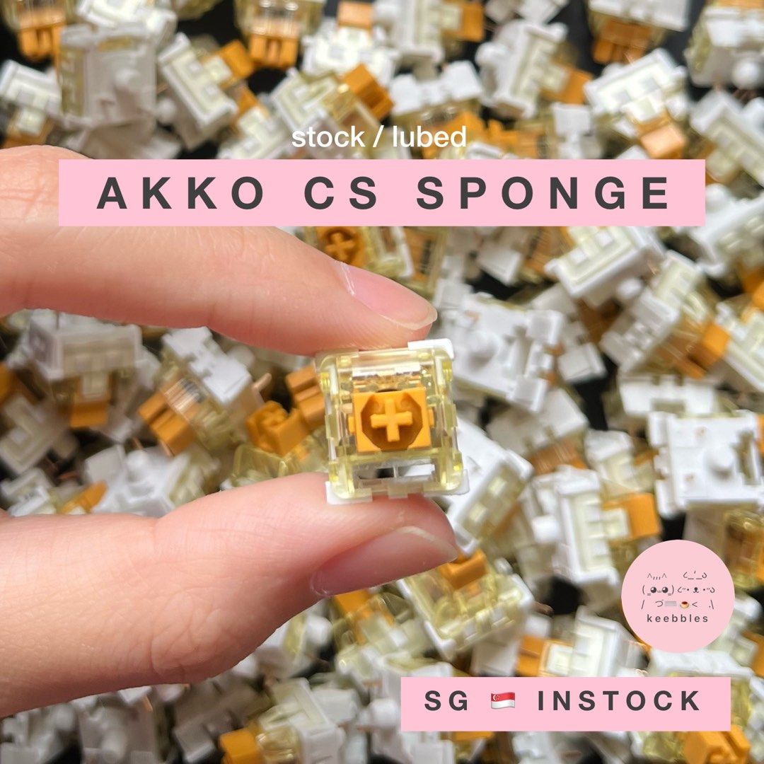 akko cs sponge switches, Computers & Tech, Parts & Accessories, Computer Keyboard on Carousell