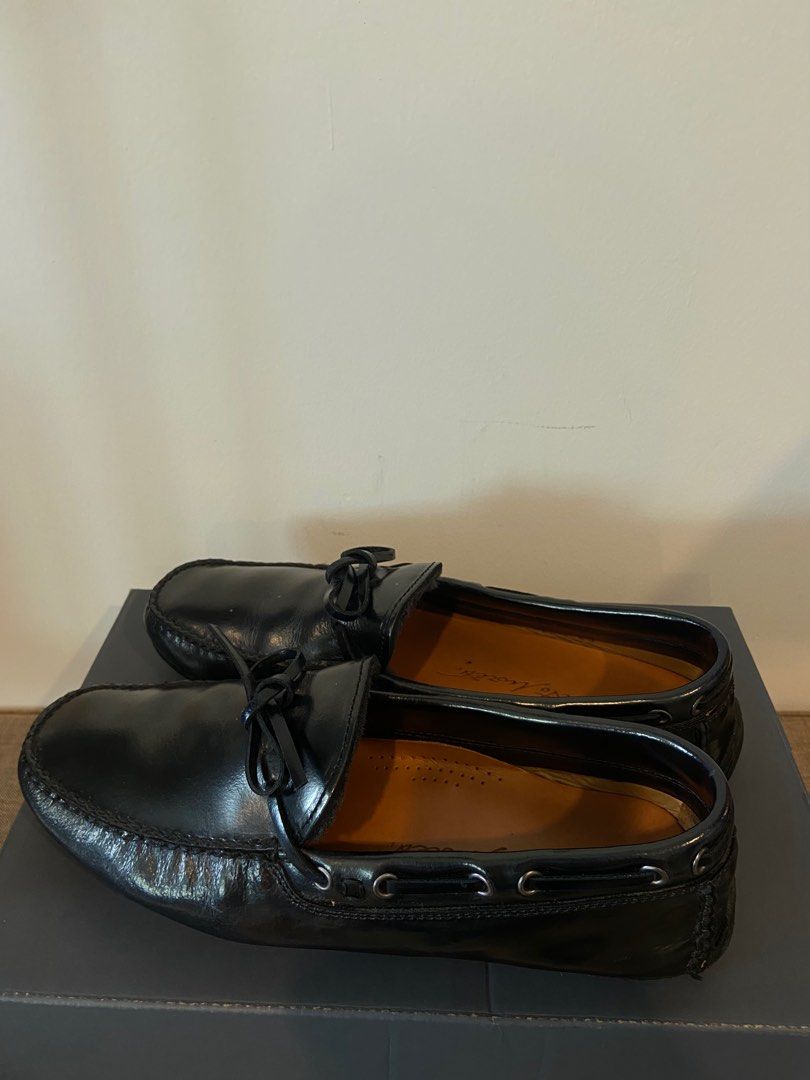 Alberto Moretti Leather Driving Loafers Made in Italy, Men's Fashion ...