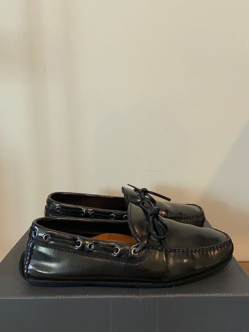 Alberto Moretti Leather Driving Loafers Made in Italy, Men's Fashion ...