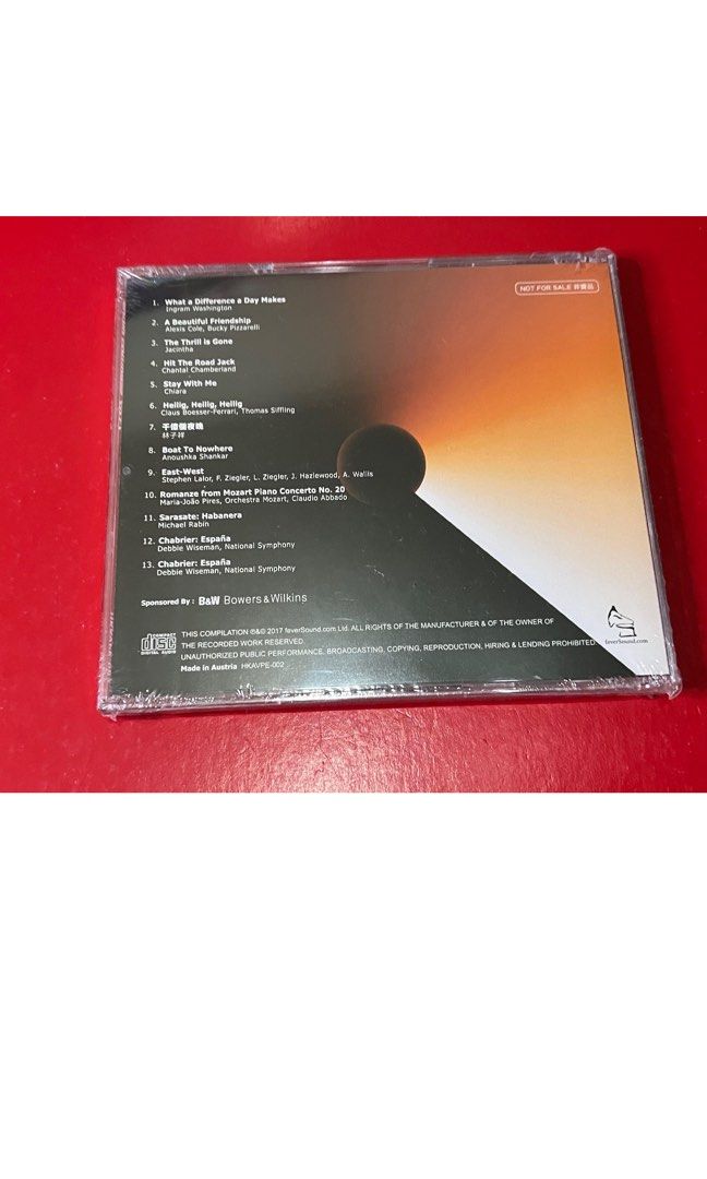 Audio compass -HKAVPE 2017 試音碟（全新未拆封）Made in Austria, 興趣及遊戲, 音樂、樂器 & 配件, 音樂與媒體 - CD 及 DVD ...