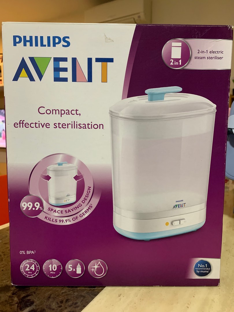 Avent milk bottles steam sterilizer, Babies & Kids, Nursing & Feeding ...