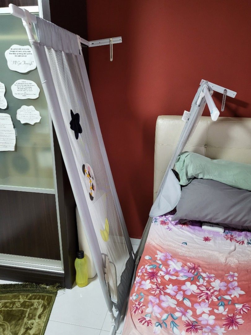 Bed rail bed fence, Babies & Kids, Baby Nursery & Kids Furniture, Bed ...