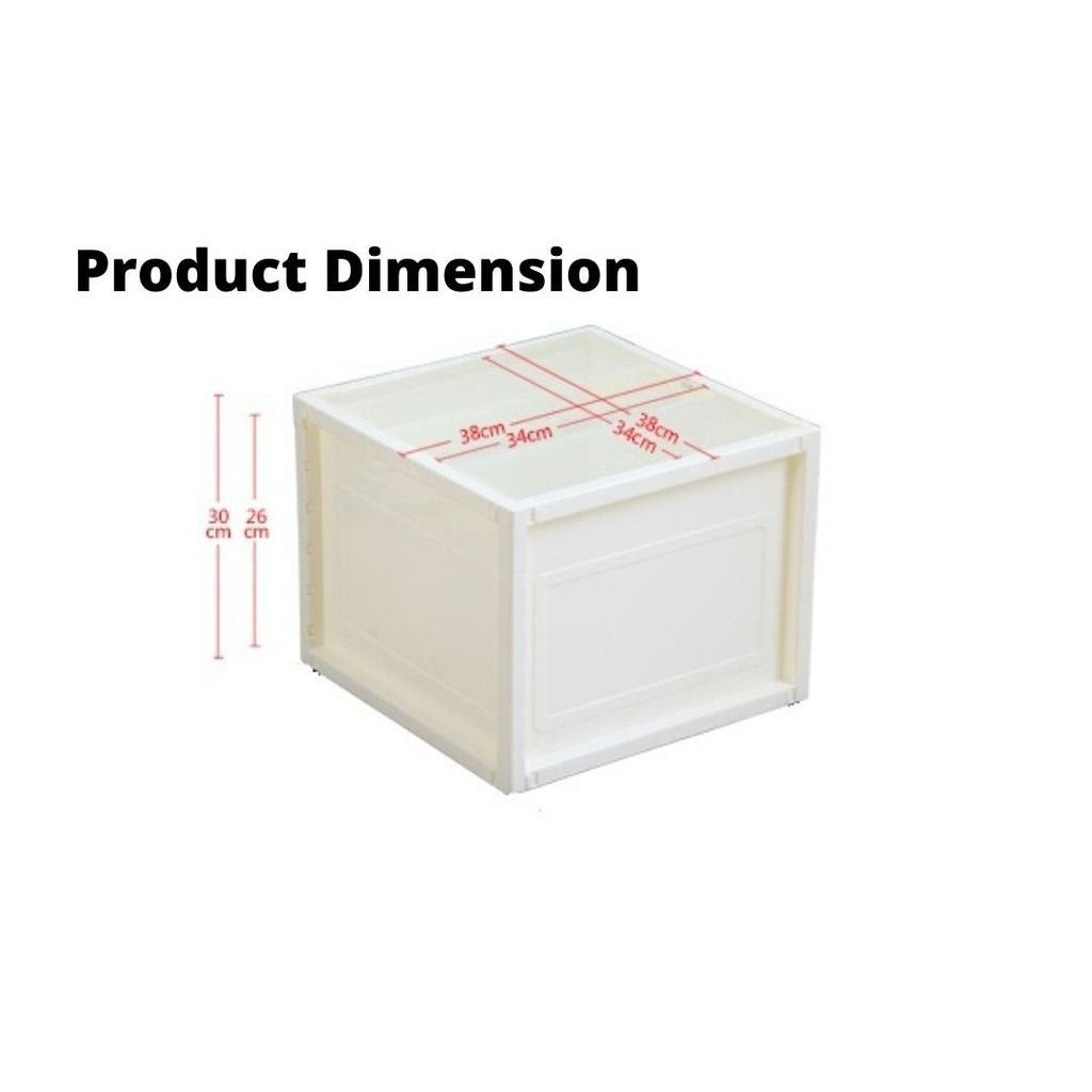 Big Capacity Storage Box Organizer Storage Box Stackable Securely Stack ...