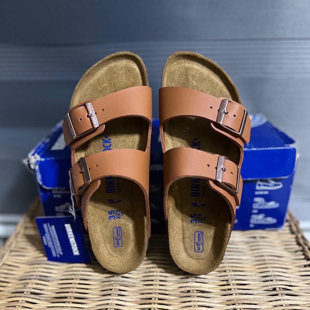 Birkenstock Arizona Ginger Brown SFB, Women's Fashion, Footwear, Flats ...