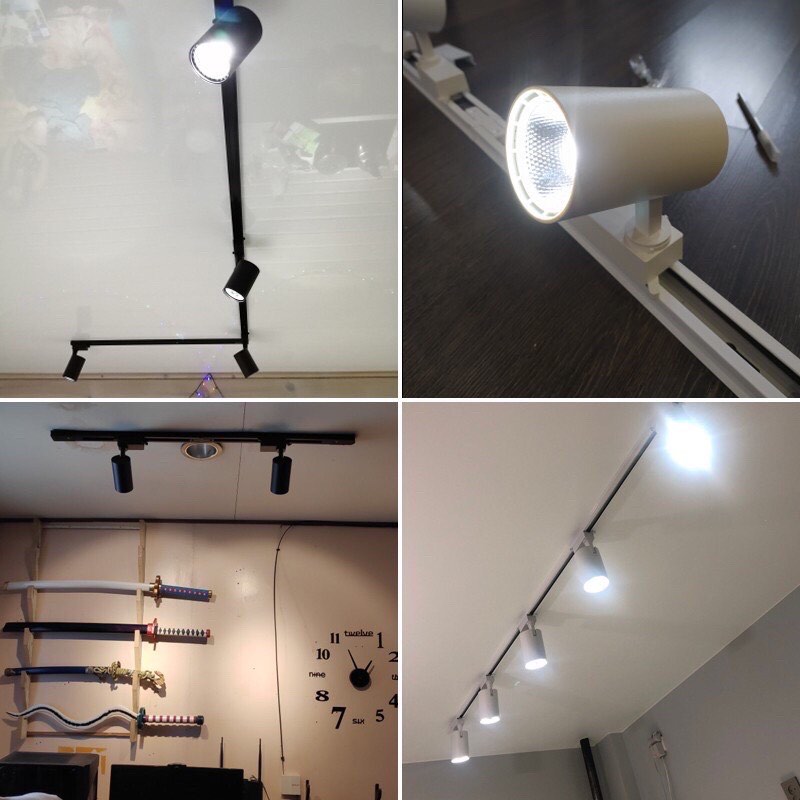 black track light bar soft and hard track Rail 0.5M for spot light ...