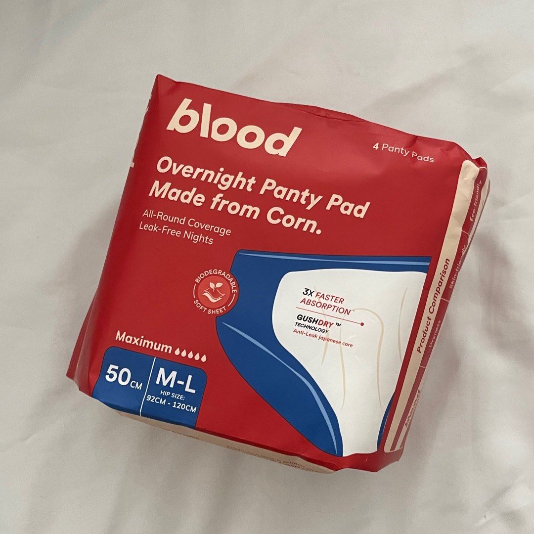 BLOOD corn panty pad, Beauty & Personal Care, Sanitary Hygiene on Carousell