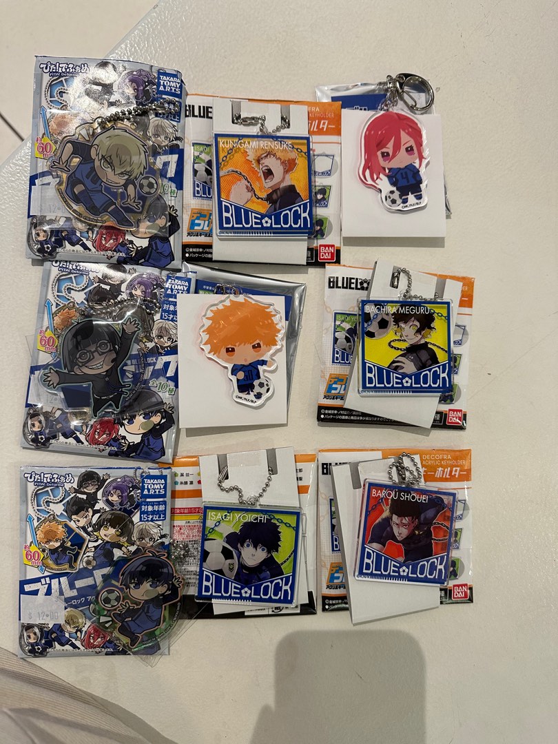 Blue Lock acrylic keychains, Hobbies & Toys, Toys & Games on Carousell