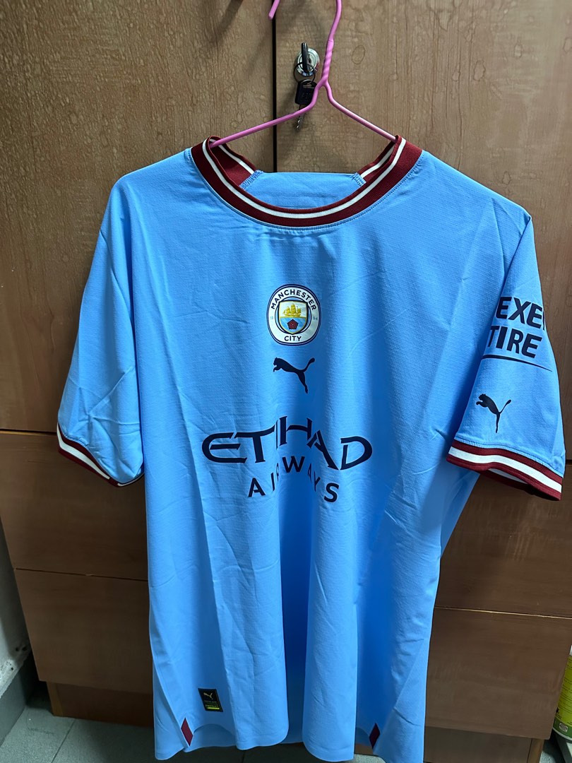 Authentic Manchester City 22/23 player version jersey, Men's Fashion, Activewear on Carousell