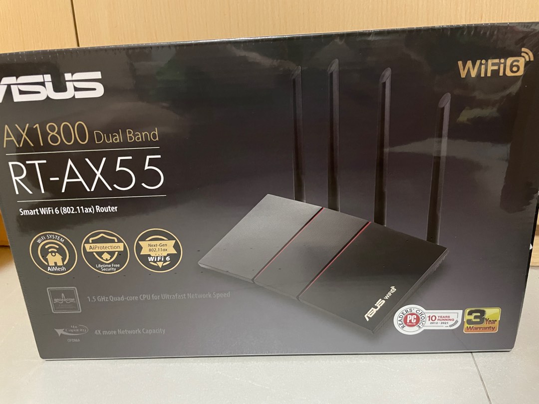 Brand New Asus router RT-AX 55, Computers & Tech, Parts & Accessories ...