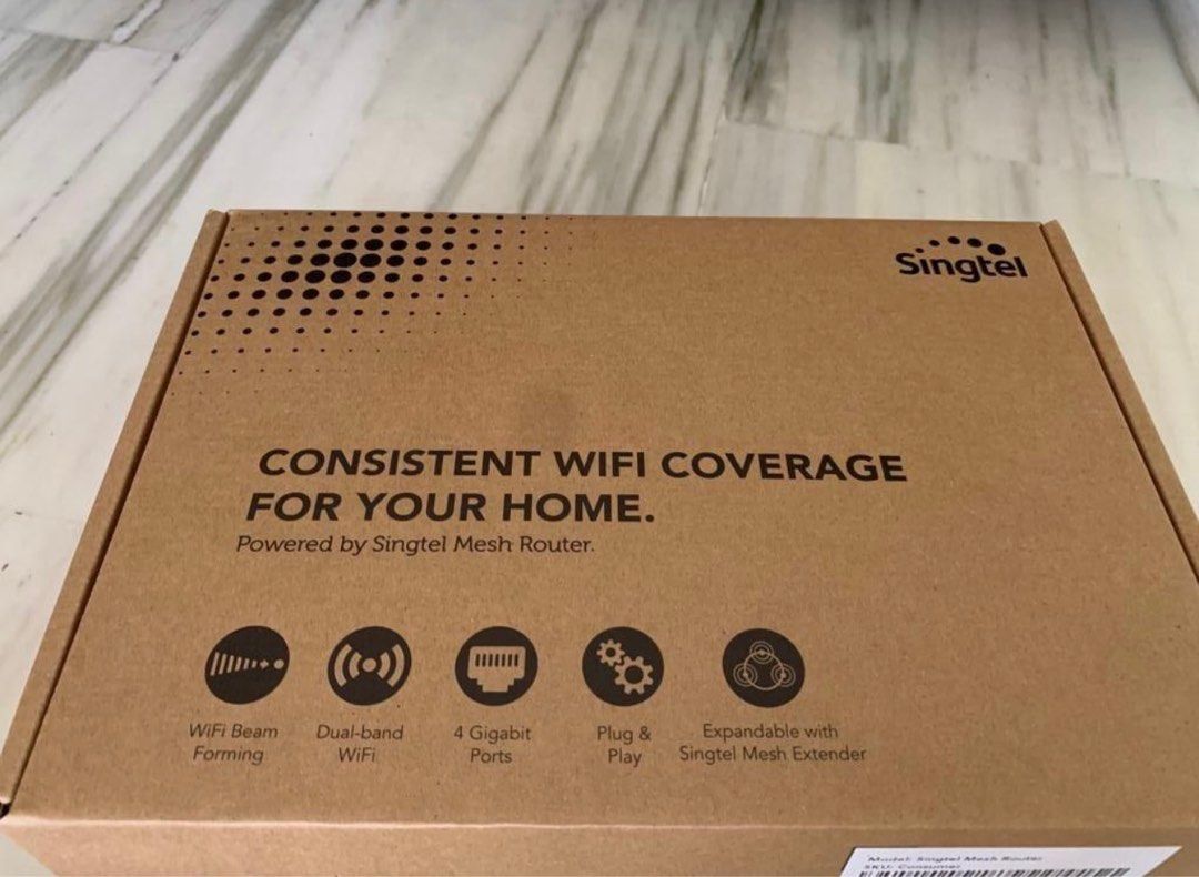BRAND NEW SINGTEL WIFI MESH ROUTER CONDITION 10/10, Computers & Tech ...
