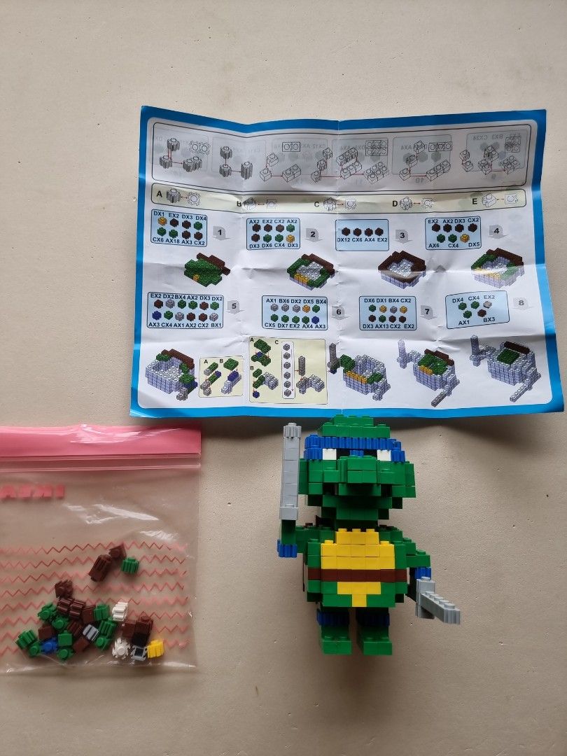 Bricks and blocks ninja turtle, Hobbies & Toys, Toys & Games on Carousell