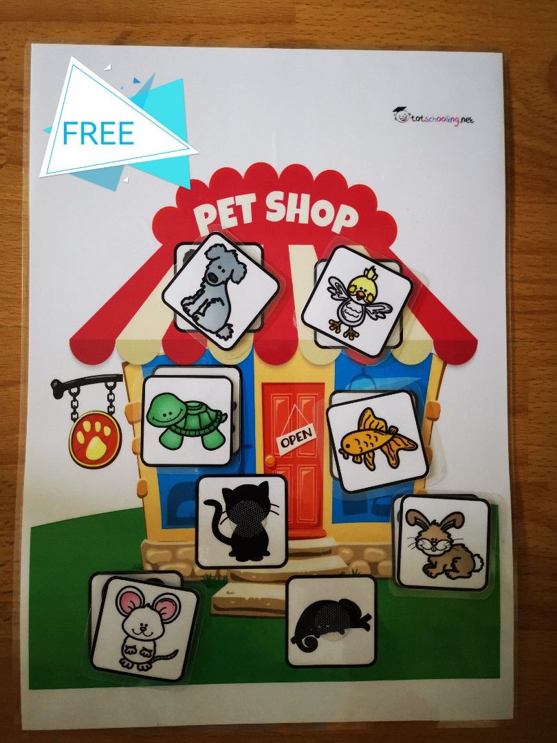 Busy "book" / Quiet "book" / Animal Matching Game, Hobbies & Toys, Toys ...