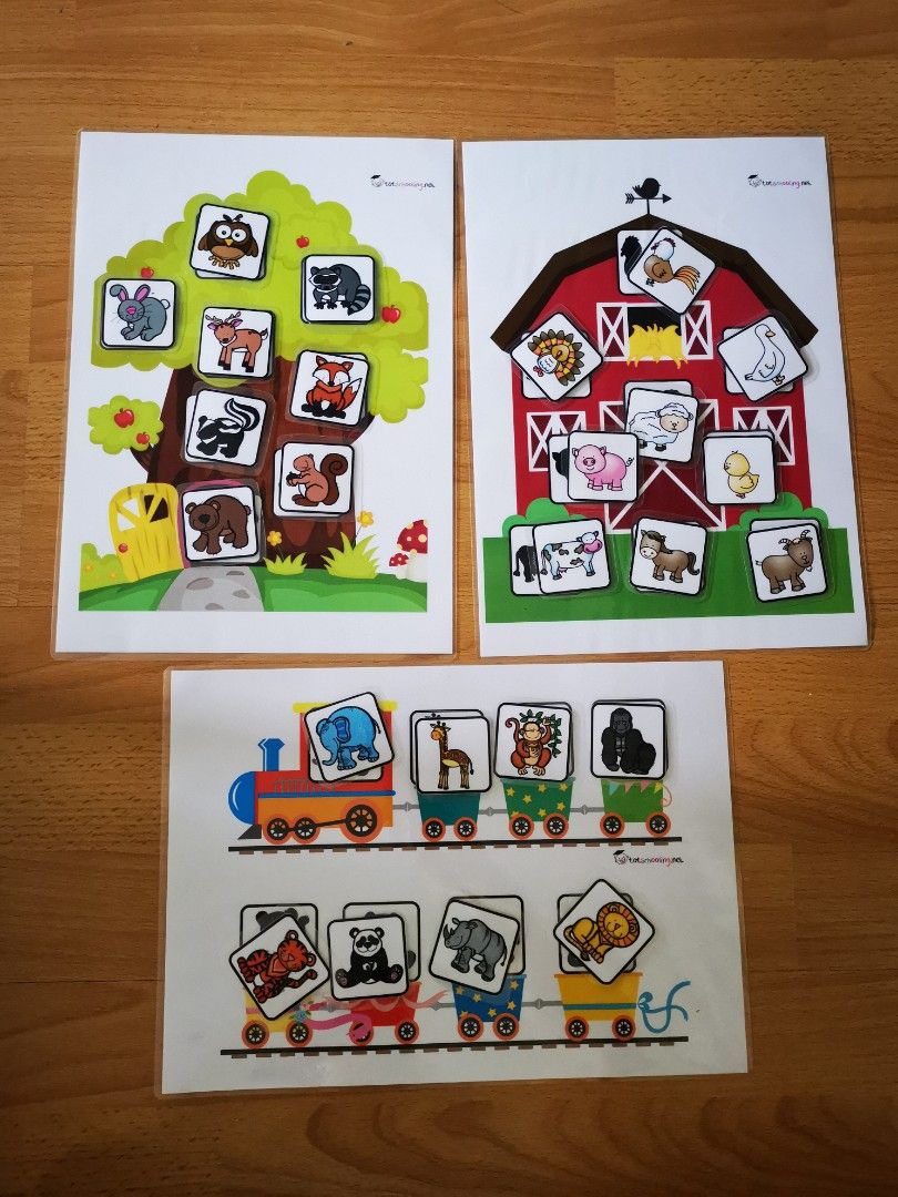 Busy "book" / Quiet "book" / Animal Matching Game, Hobbies & Toys, Toys ...