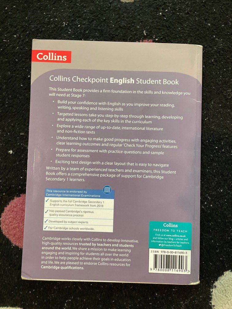 Cambridge Checkpoint English Stage 7 Student Book, Hobbies & Toys ...