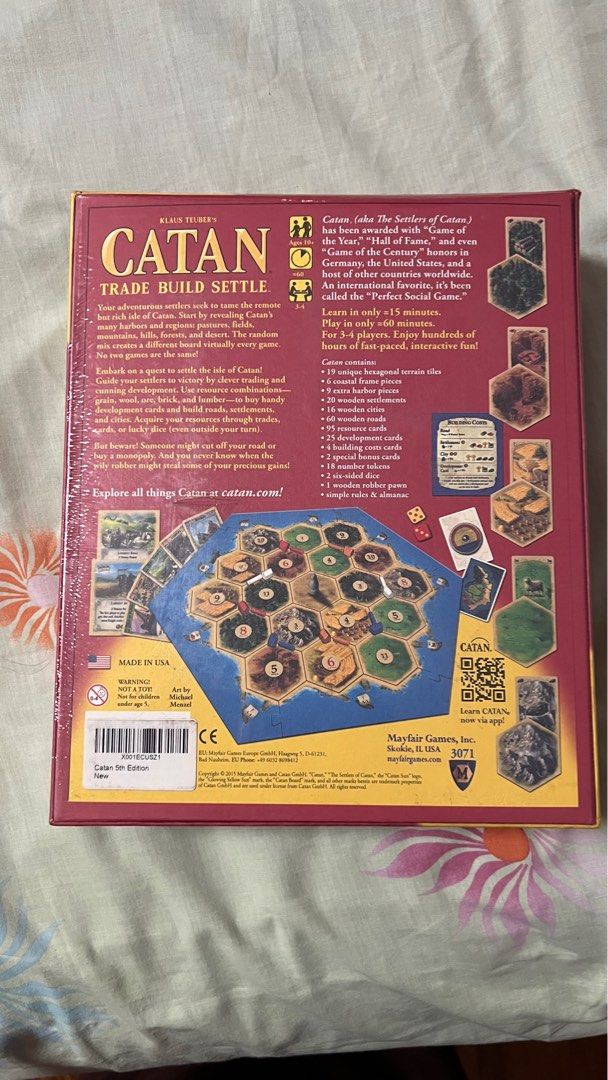 Catan 5th Edition , Hobbies & Toys, Toys & Games on Carousell