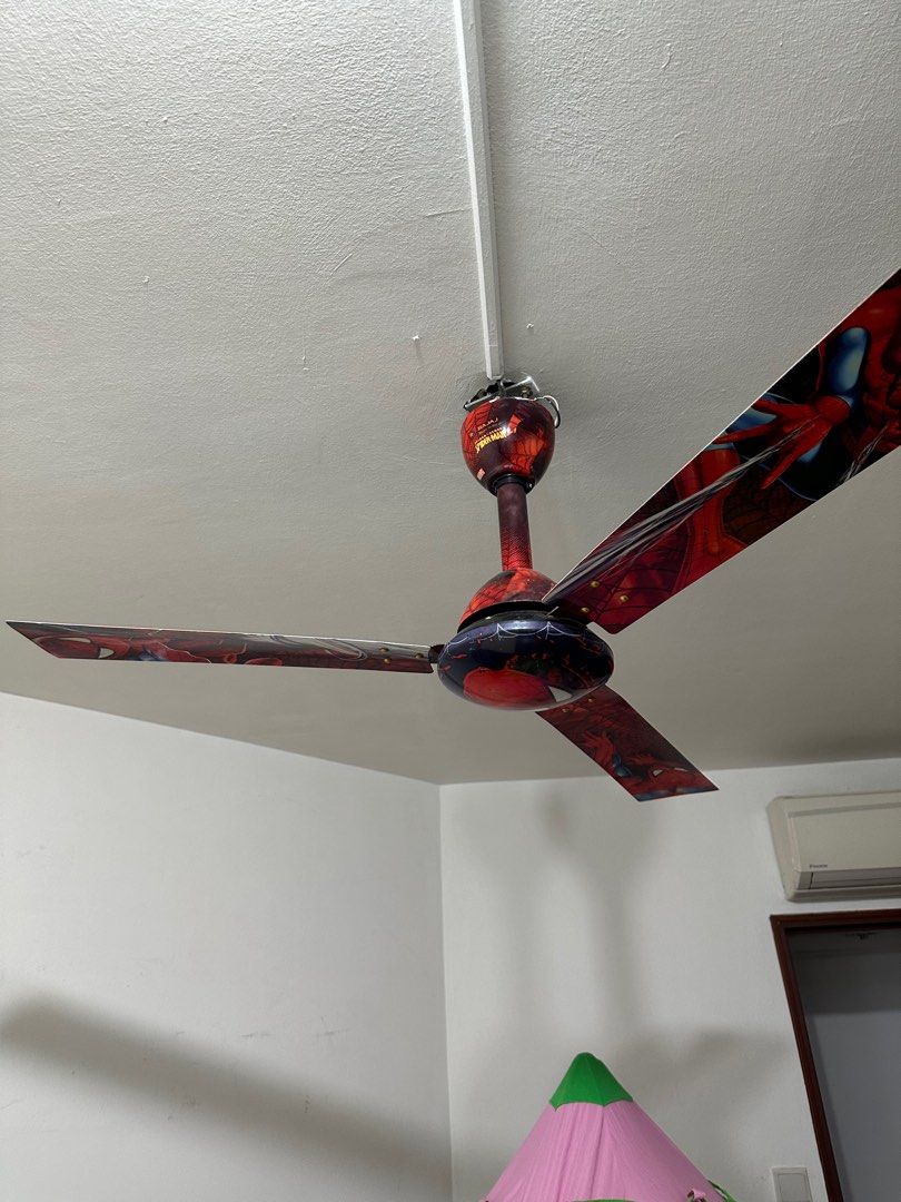 Ceiling fan spider man, Furniture & Home Living, Lighting & Fans, Fans ...