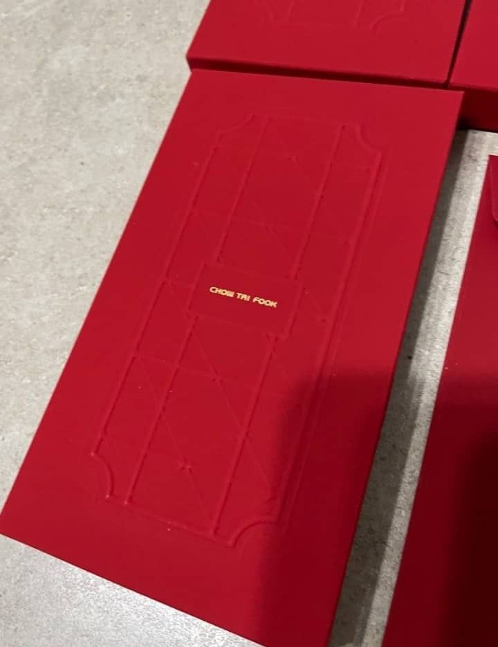 Chow Tai fook 2023 red packet/Angpow/Ang pow/angbao/angpau/Hong bao ...
