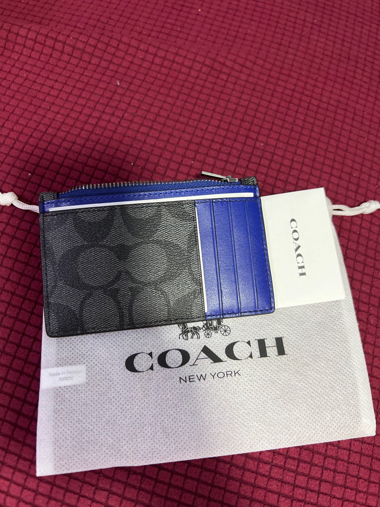 Coach Card Holder, Men's Fashion, Watches & Accessories, Wallets & Card ...