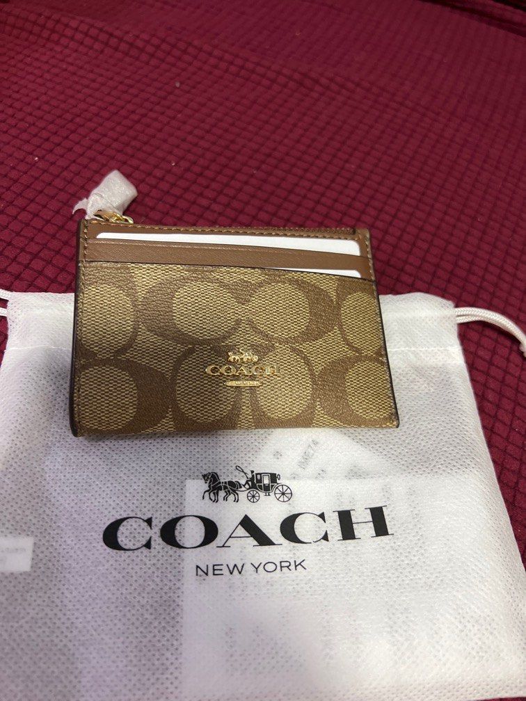 Coach Card Holder, Men's Fashion, Watches & Accessories, Wallets & Card ...