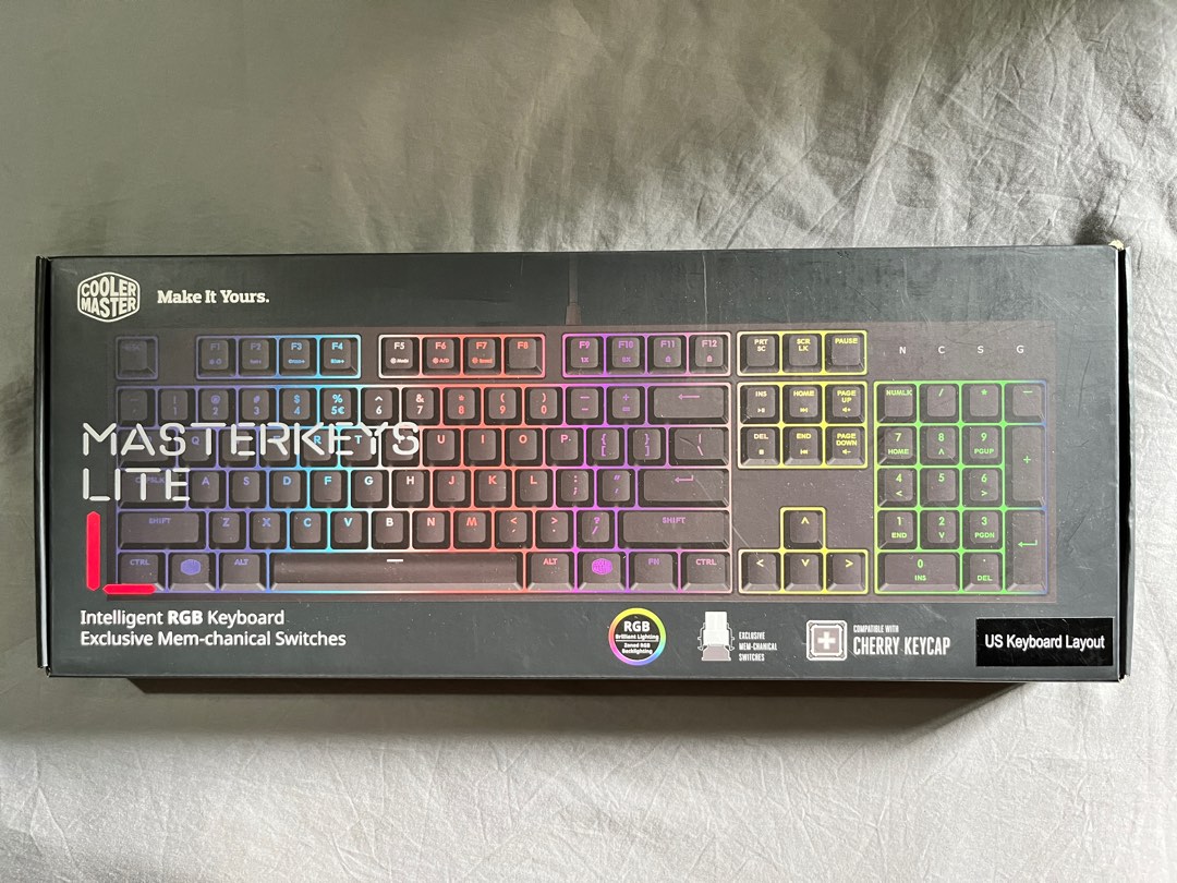 Cooler Master Masterkeys Lite Cherry MX keyboard, Computers & Tech ...