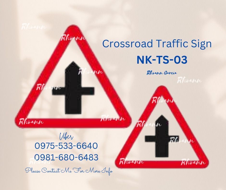 Crossroad Traffic Sign NK-TS-03, Commercial & Industrial, Industrial ...