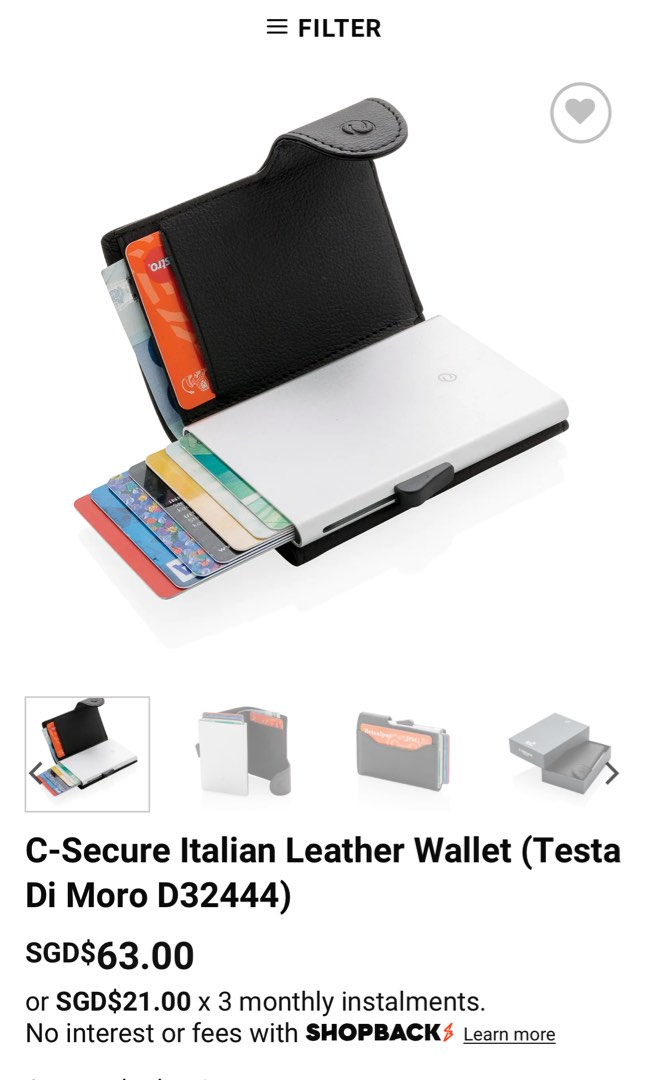 C-Secure Italian Leather Wallet, Men's Fashion, Watches & Accessories, Wallets & Card Holders on ...
