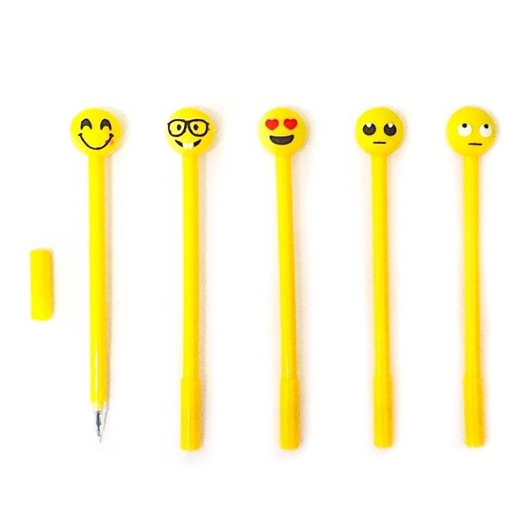 Cute pen rubber duck mermaid baby shark Smiley emoji pen rubber pen ...