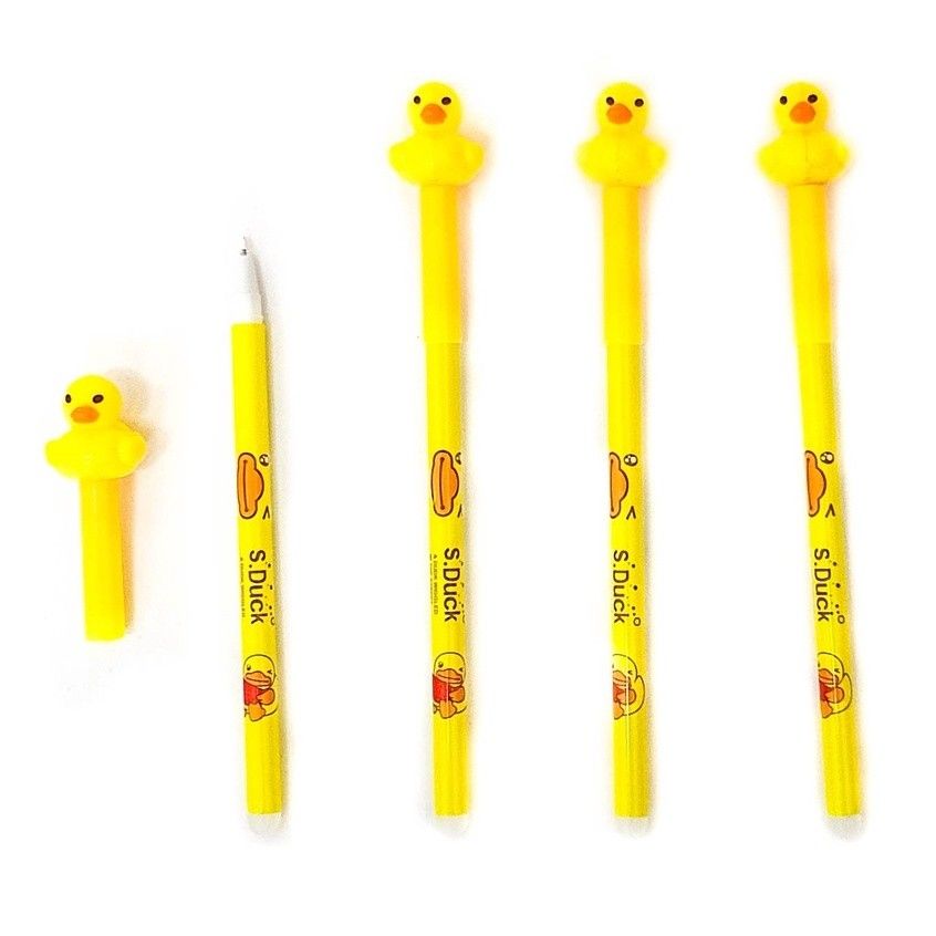 Cute pen rubber duck mermaid baby shark Smiley emoji pen rubber pen ...