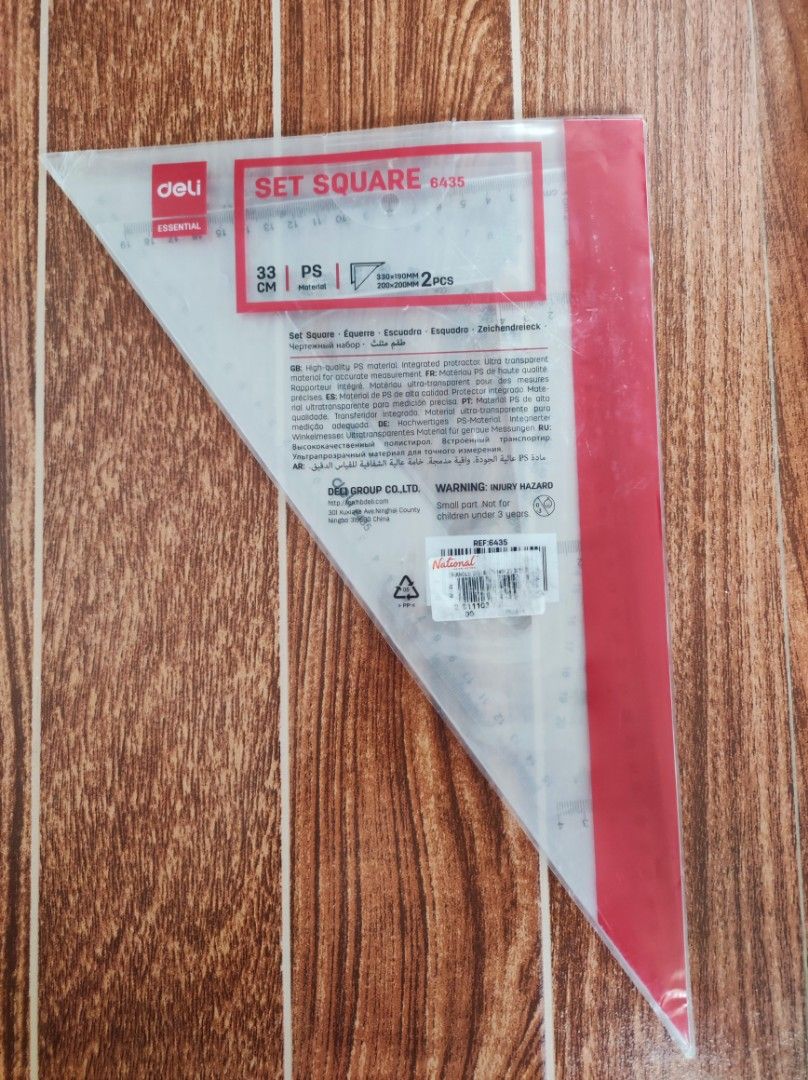 Deli Set Square Rules, Hobbies & Toys, Stationary & Craft, Stationery ...