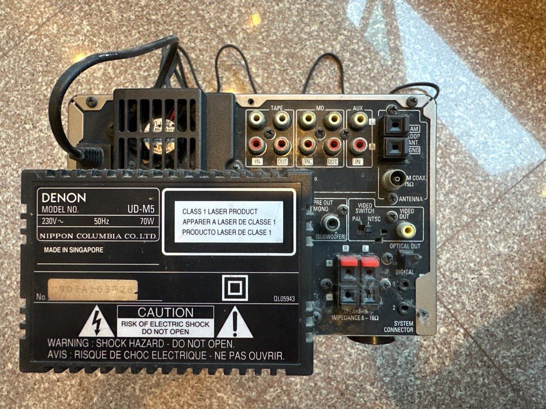 Denon UD-M5 Personal Component System CD Auto Changer Receiver FM/AM ...