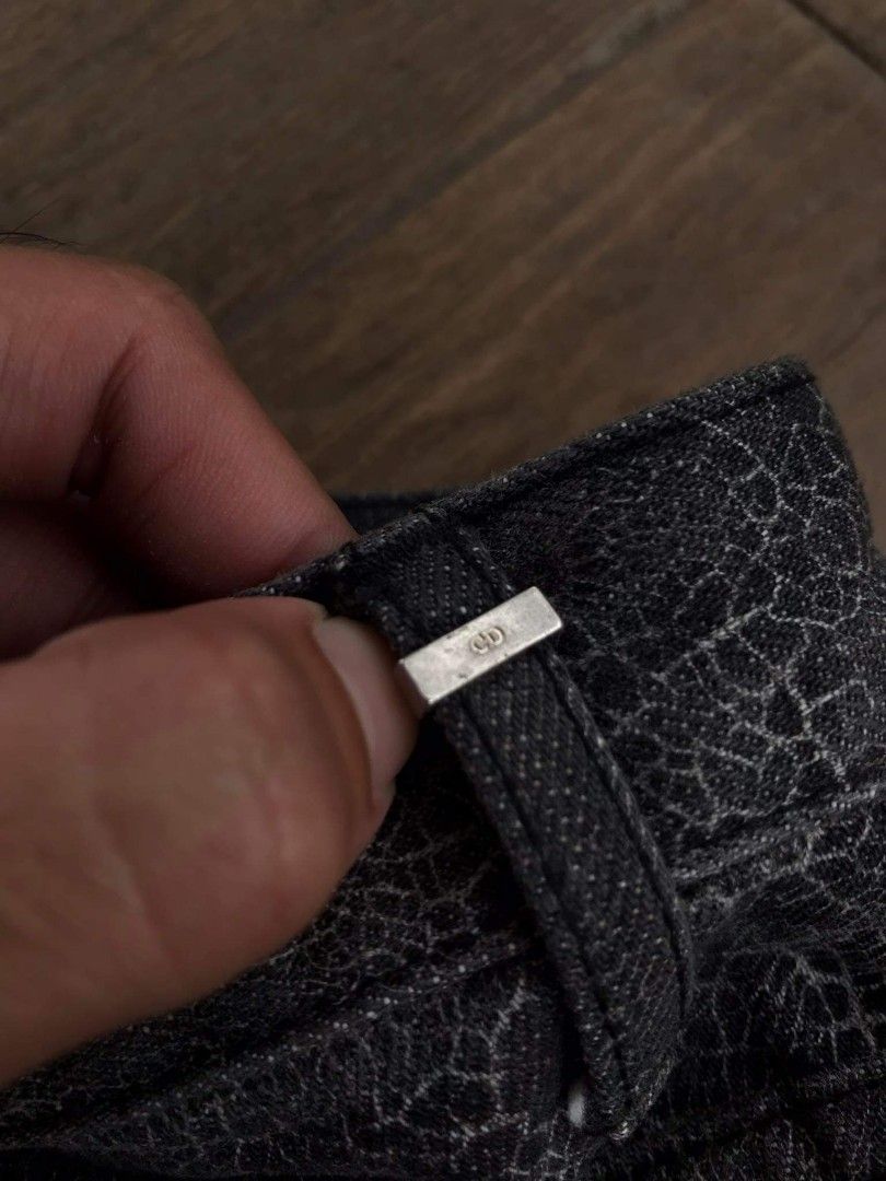 Dior X Hedi Slimane Snake print pants, Men's Fashion, Bottoms, Trousers ...