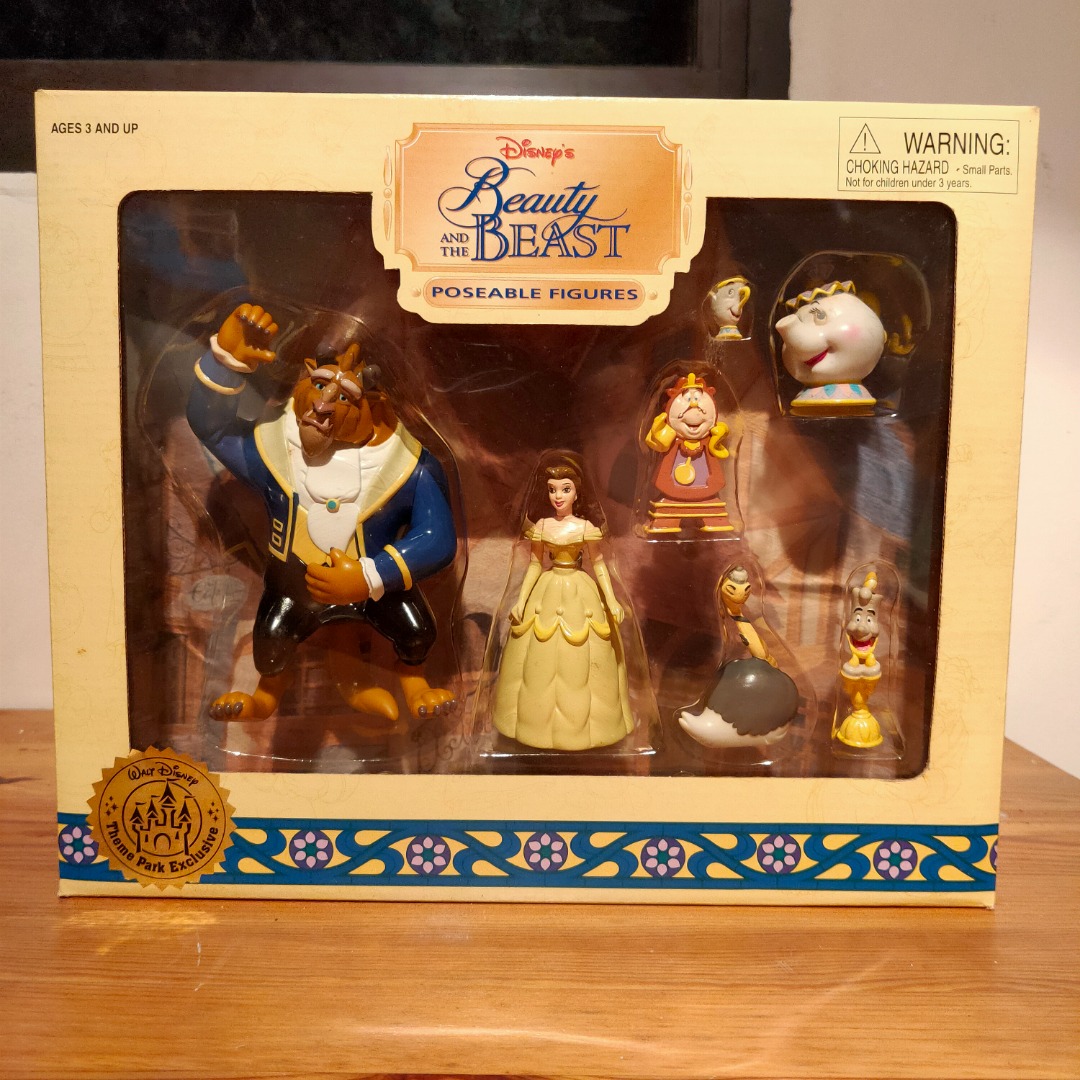 Disney Theme Park Exclusive Beauty & the Beast Posable Figures PVC 7 ...