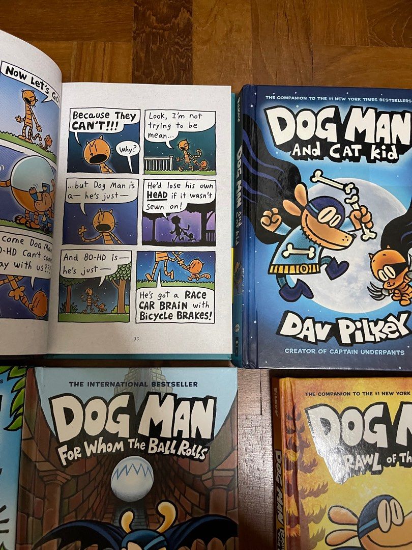 DOG MAN, CAT KID SERIES - hard cover , Hobbies & Toys, Books ...