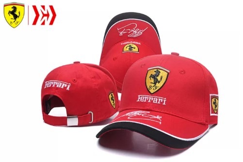 F1 Formula Scuderia Ferrari Team Cap Charles Leclerc Curved Brim Cap ...