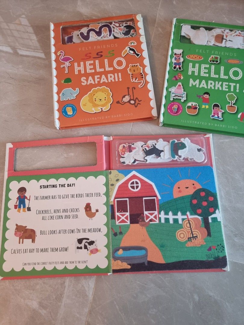 Felt book playsets, Hobbies & Toys, Books & Magazines, Children's Books ...